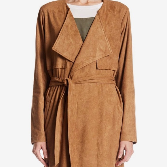 BB Dakota | Jackets & Coats | Bb Dakota Faux Suede Trench Coat | Poshmark